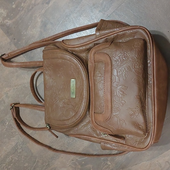 Multisac | Bags | Multisac Ladies Major Vegan Leather Backpack In Pecan ...